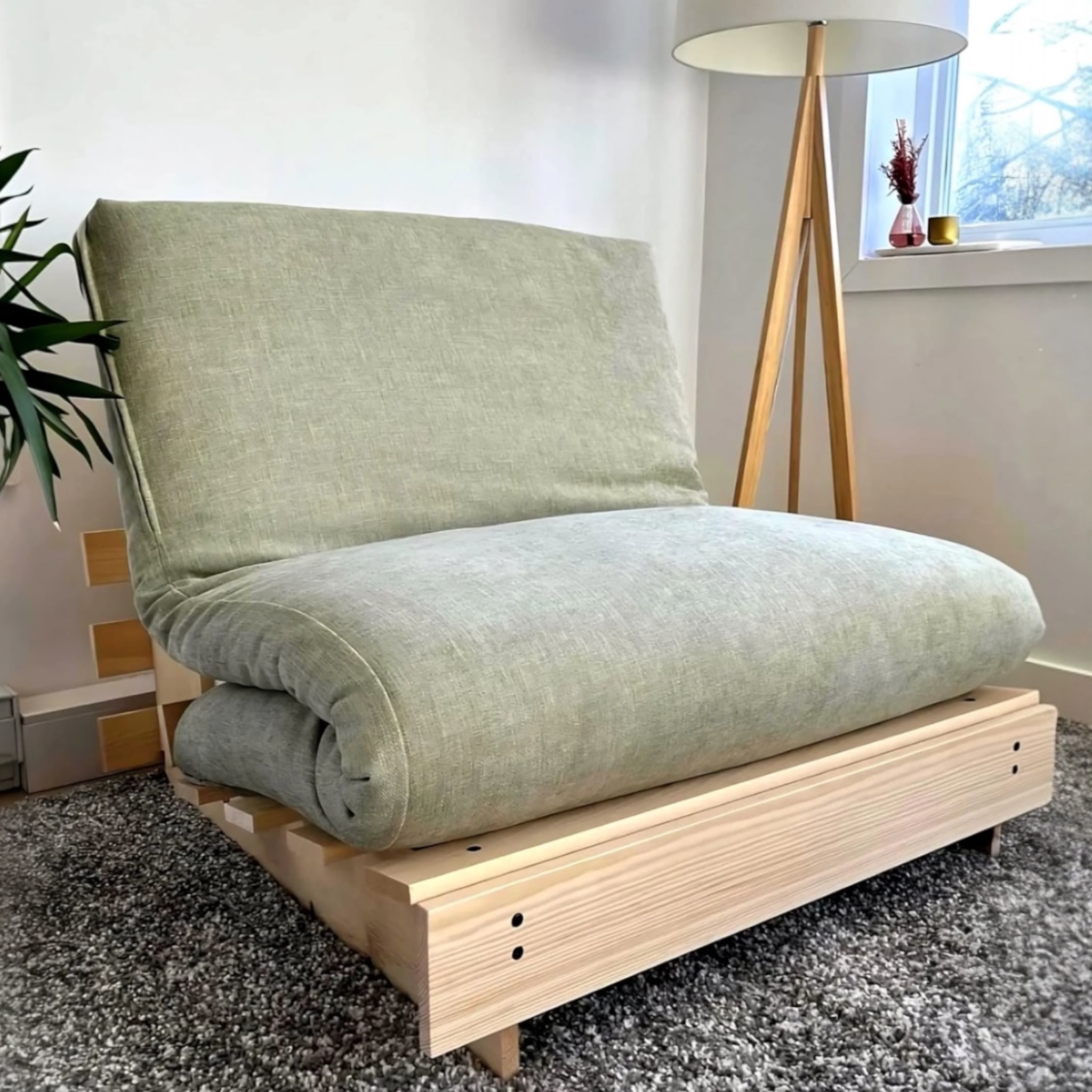 Base de futon en bois style palettes - Mobilier Triomphe